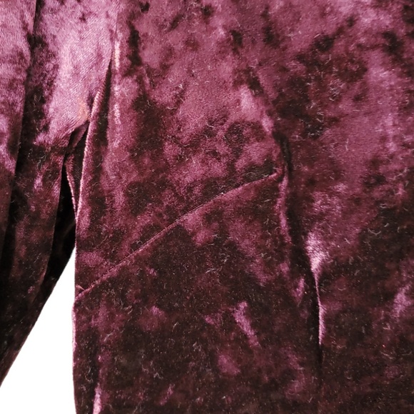 London Times | Dresses | V Neck Velvet Raisinpurple Dress Guc | Poshmark